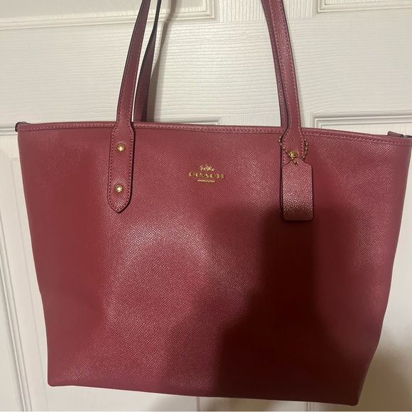 Coach | Bags | Coach Rose Pink Leather Tote | Poshmark